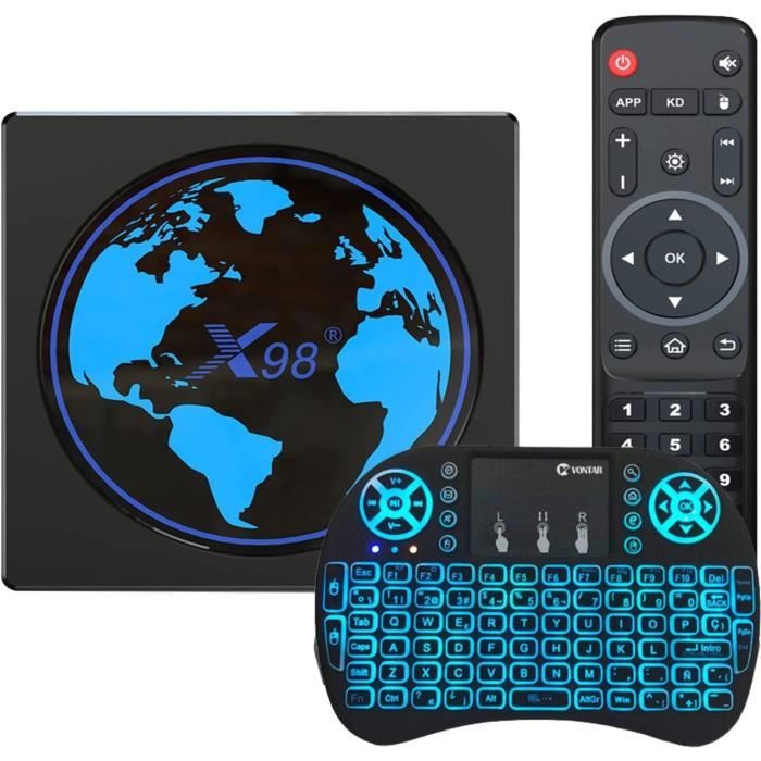 Android TV Box 11.0, X98 Mini Android TV Box Amlogic S905W2 Quad Core ...