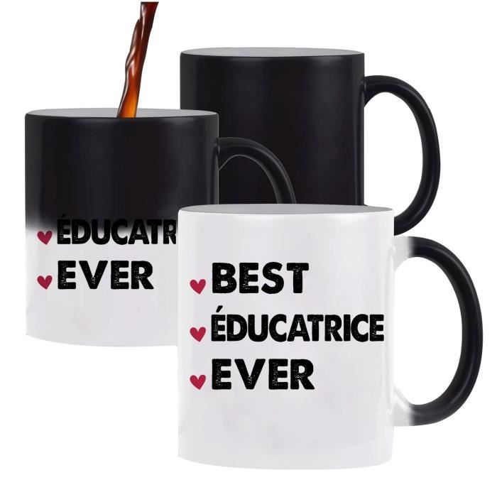 Mug magique - Best - Éducatrice Ever - Porcelaine - Céramique - Grès - Cdiscount Maison