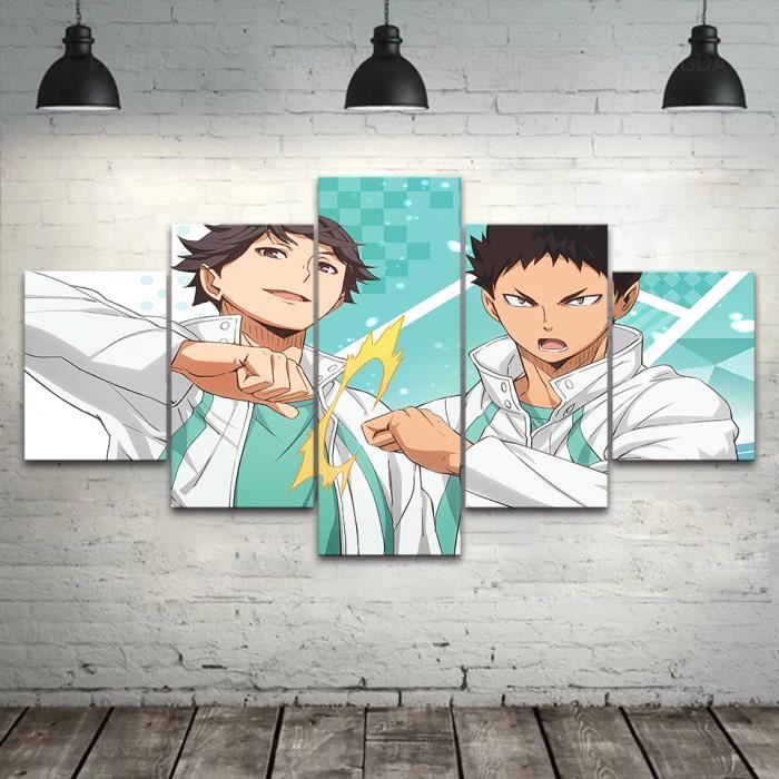 EMO-105 Mur œuvre modulaire peintures Haikyuu Sport garçon photos Hd ...