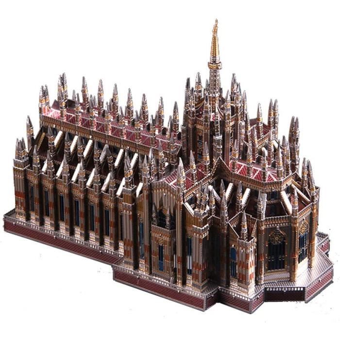Puzzle en métal 3D de la cathédrale de Milan - Modèle à assembler ...
