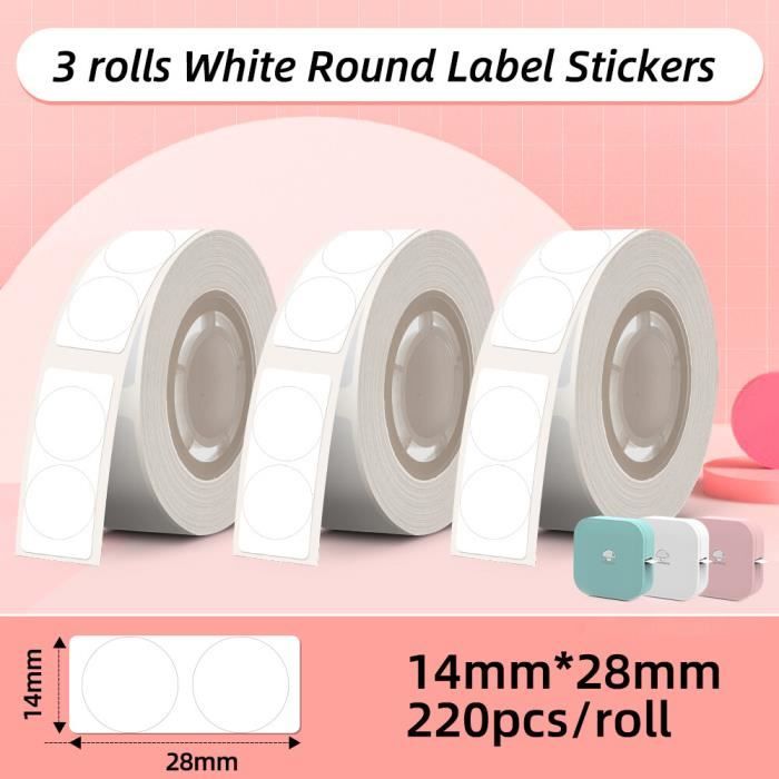 Papier,Ruban d'étiquettes pour imprimante Phomemo Q30, 3 rouleaux de ...