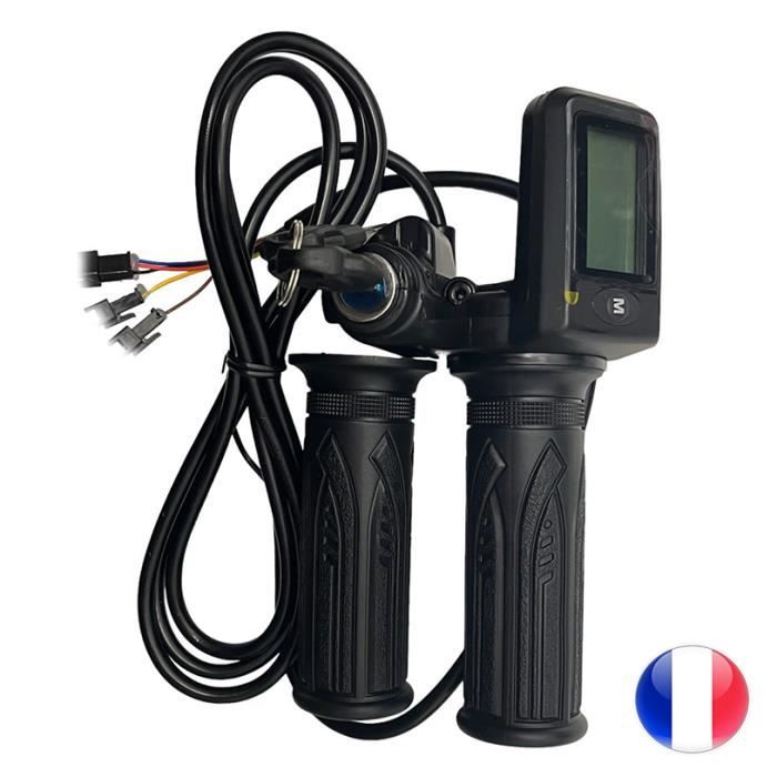 Accélérateur de draisienne électrique 36V, poignée de Scooter électrique avec interrupteur ...