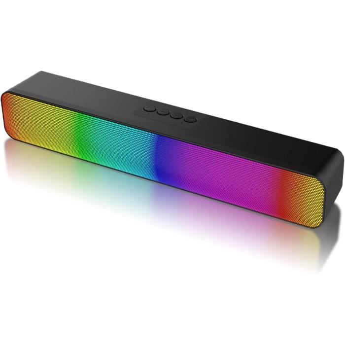Rgb Enceinte Usb Bluetooth Portable, Enceinte Ordinateur Bluetooth ...