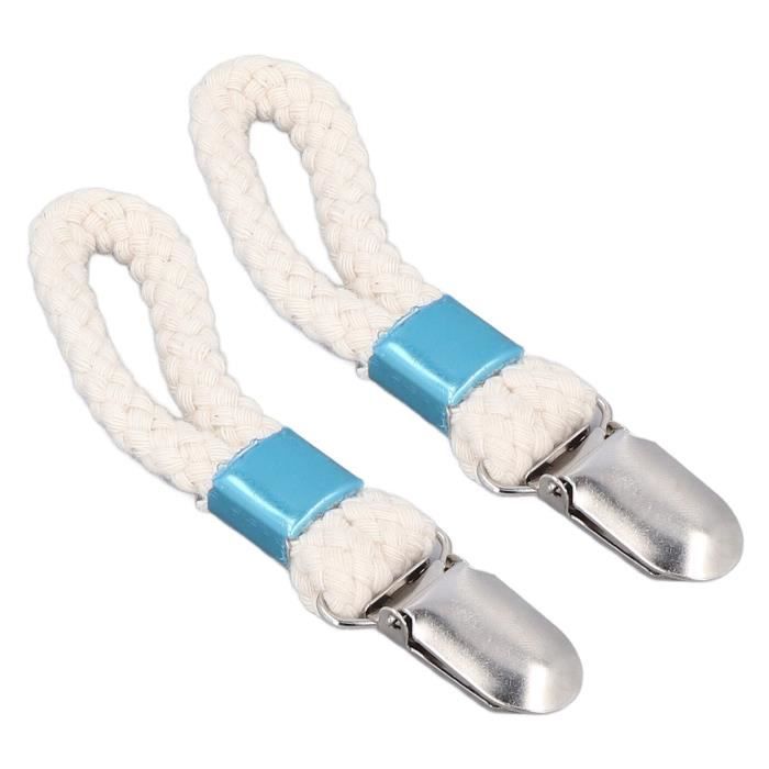 SAL 2PCS Pince à Serviette en Corde de Coton Résistante à l'Usure pour ...