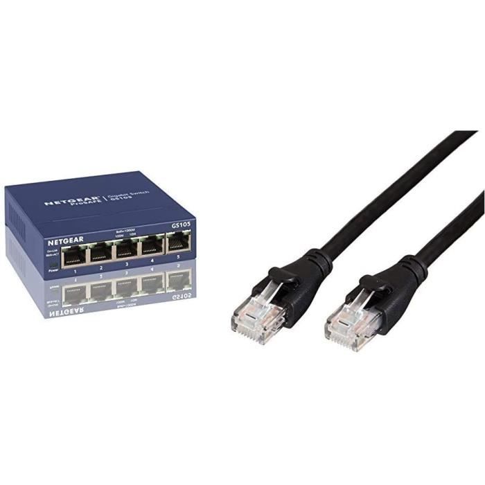 Switche Et Hub Reseau - Limics24 - Gs105 Switch Ethernet Ports Métal ...