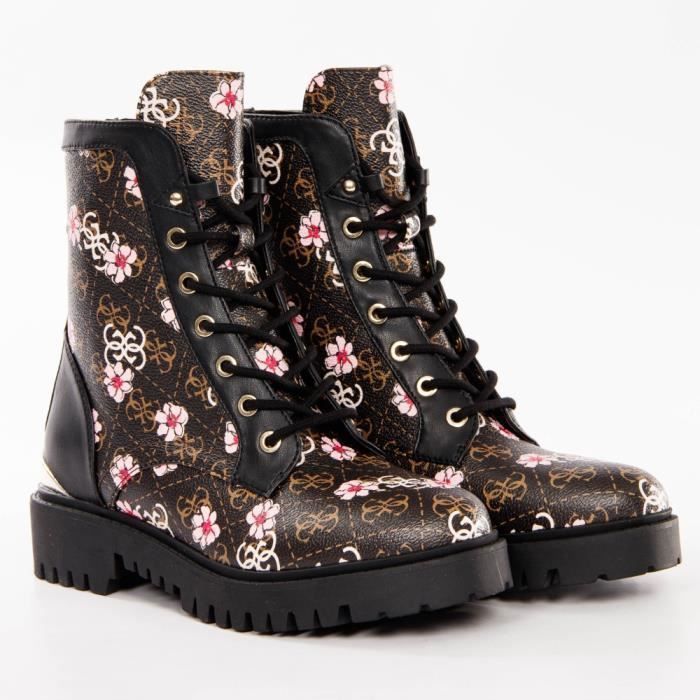 Bottine Guess Olinia Noir Femme Noir - Cdiscount Chaussures