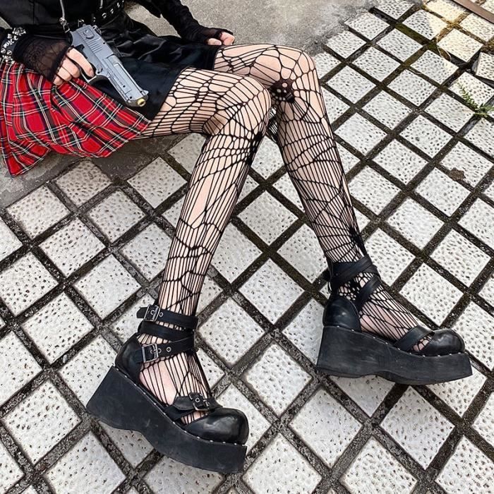 Collants En Résille À Motif De Dessin Animé Pour Femmes, Bas Sexy À La ...