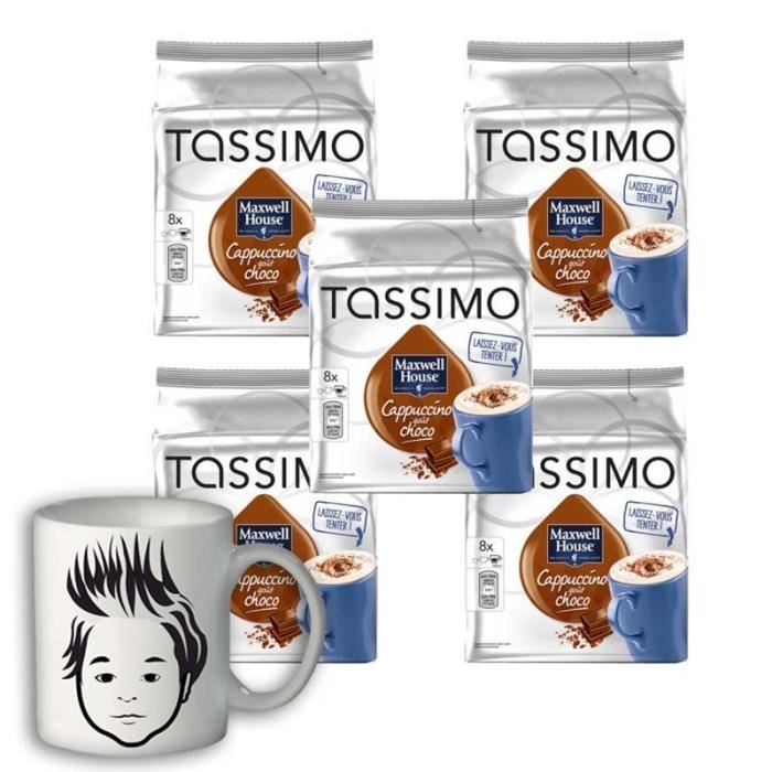 5 Tassimo Maxwell House Cappuccino Choco + Mug - Cdiscount Au quotidien