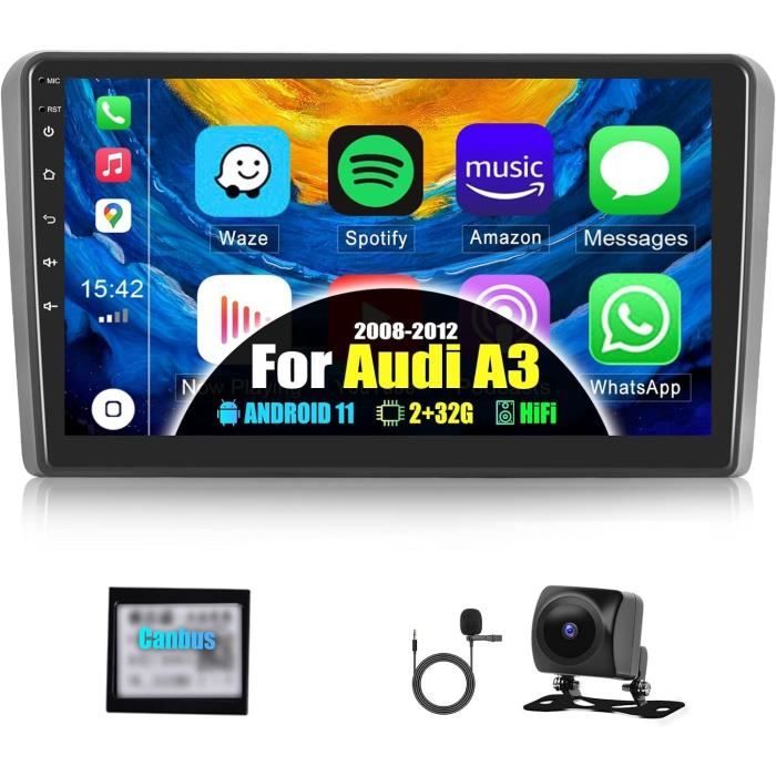 2+32G Android 11 Autoradio Pour Audi A3 S3 Rs3 2008-2012 Con Wireless Carplay Android Auto, 9 ...