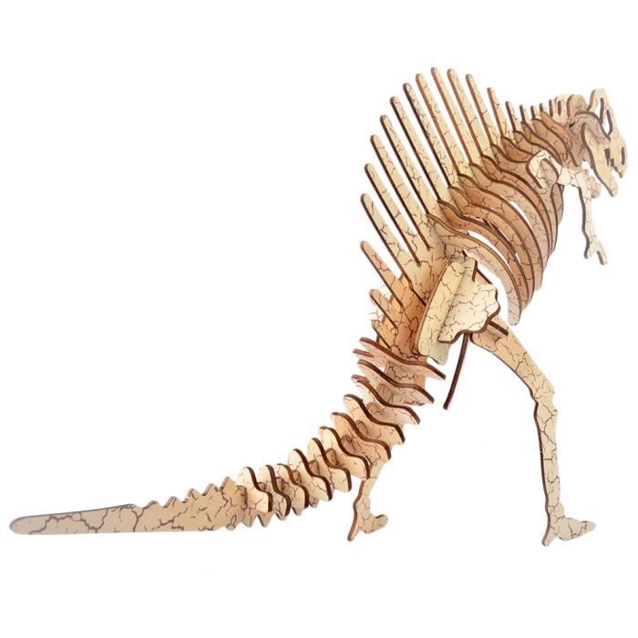 1 pc Puzzles Kit En Bois 3D Spinosaurus Jouets Éducatifs Assemblage ...