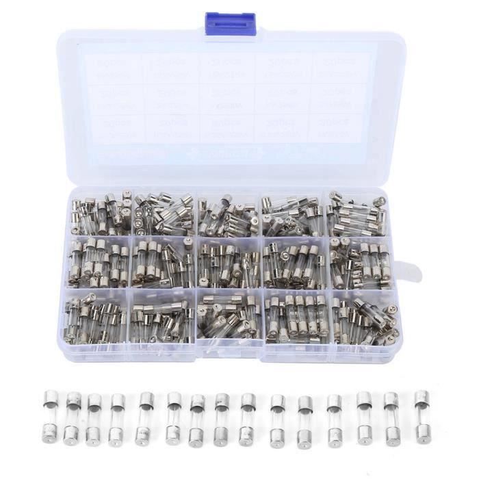 KE09603-Tube de fusible en verre 300 pièces fusible en verre bonne isolation ignifuge kit d ...
