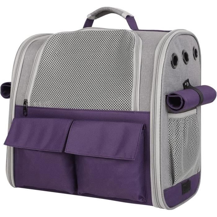 Sac De Transport Chat Petit Chien 10Kg Voyage, Grand Sac À Dos Spacieux ...