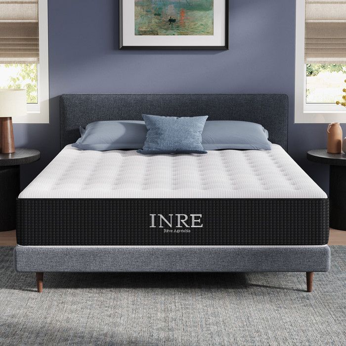 Matelas 180x200 cm INRE,30 cm Mousse à mémoire de forme, Conception ...