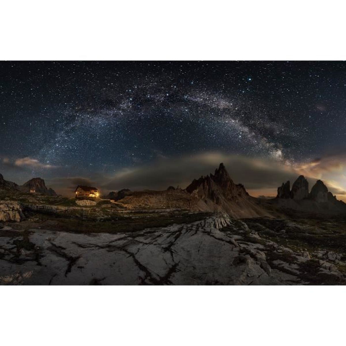 Papier Peint Photo INTISSÉ-MONTAGNE DE NUIT-(226973)-500x280cm-10-lés ...