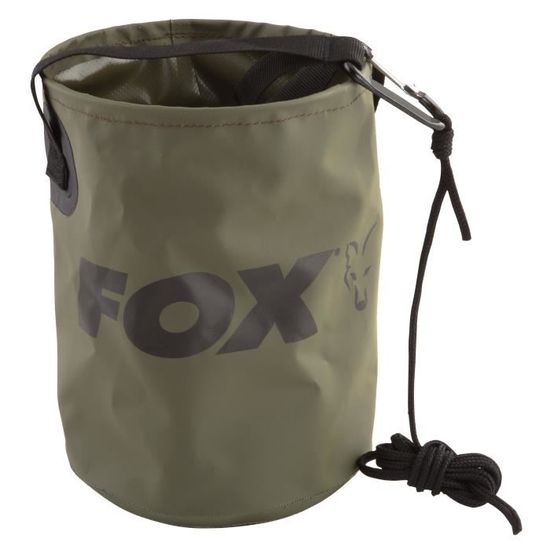 Sceau d’eau pliable Fox Drop Cord & Clip - khaki - TU Chasse & Pêche ...