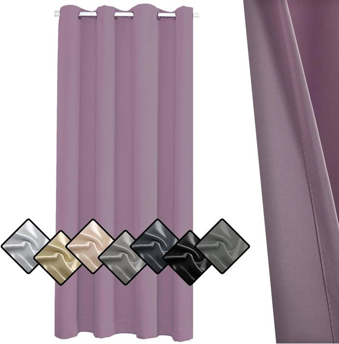Rideau Occultant Thermiques 90X100Cm, Double Rideaux Occultant ...
