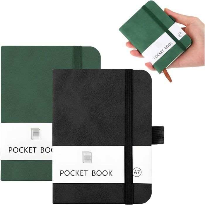 Carnet de Notes,2 PCS Cahier à Spirale A7 Carnets de Notes de Poche ...
