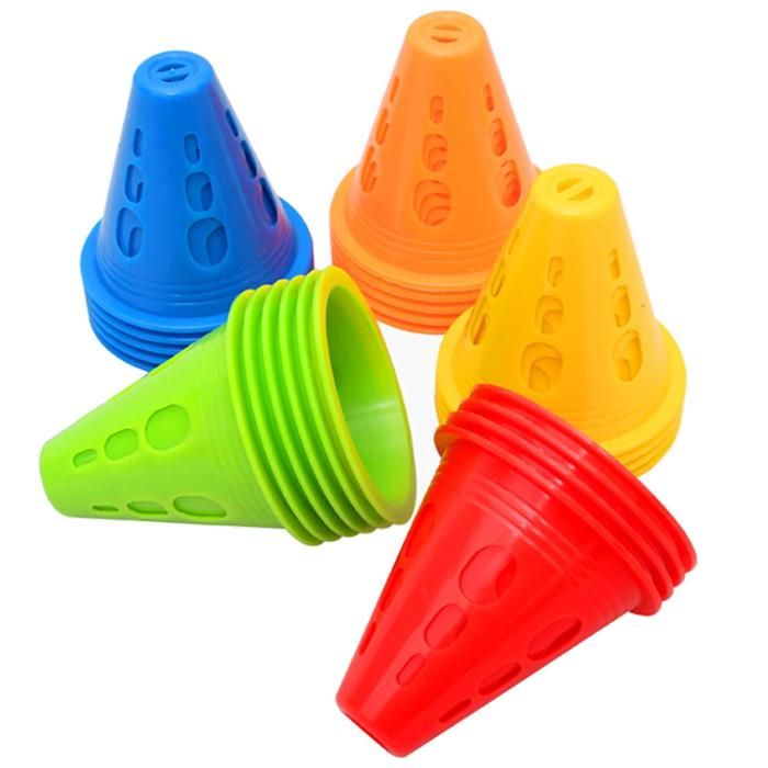 Cônes De Slalom,50PACK Cônes de Circulation,Cones de Sport Plots de ...
