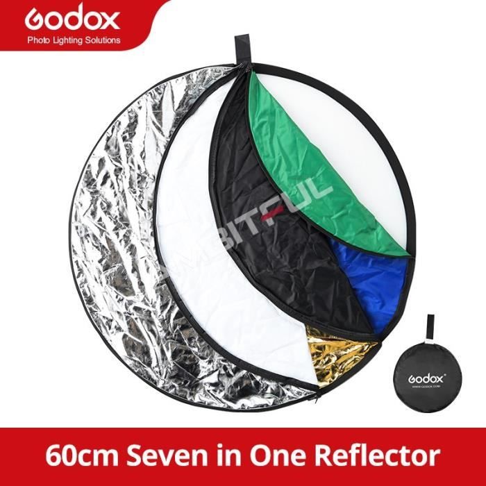 Panneau réflecteur 7 en 1 AIHONTAI - 60cm Godox - Cdiscount Appareil Photo