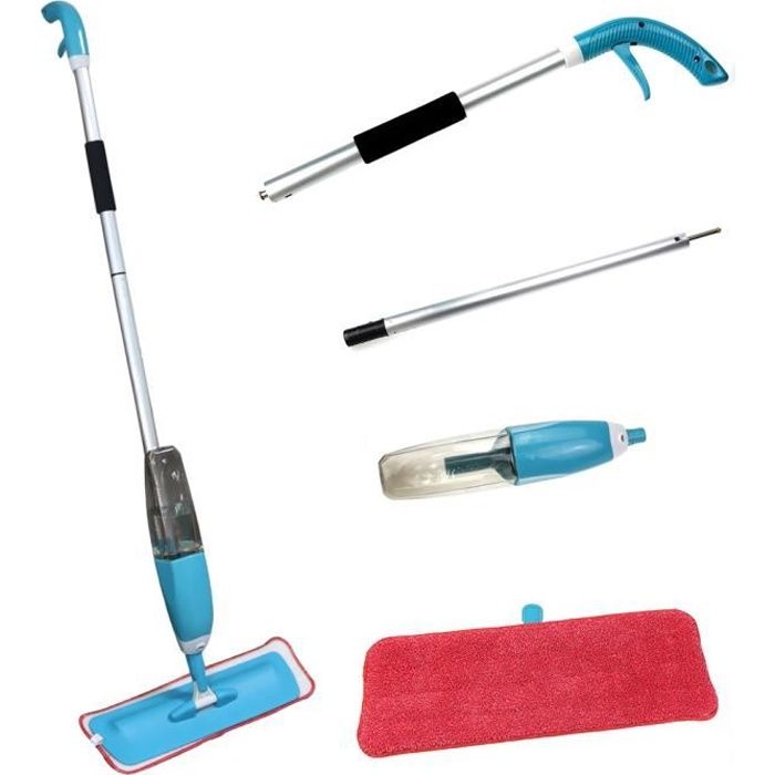 SPRAY BALAI - BALAI SERPILLERE BLEU AVEC RESERVOIR - Cdiscount Au quotidien