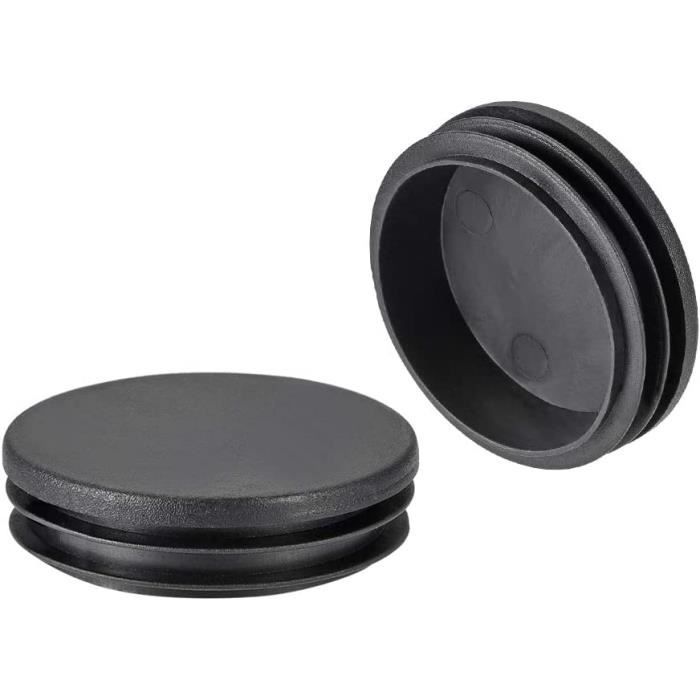 4Pcs 60mm Dia Bouchon tube plastique Rond main courante garde-corps ...