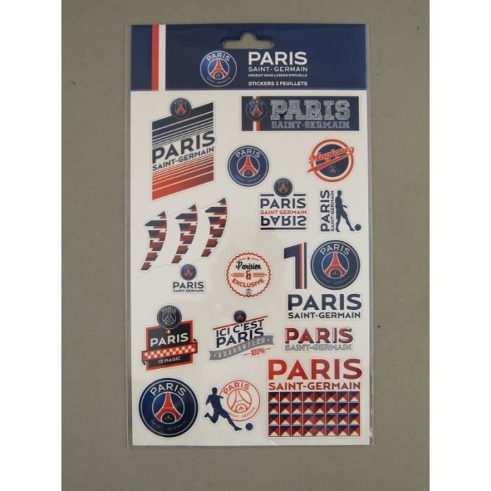 Stickers logos PSG 0,000000 - Cdiscount Jeux - Jouets