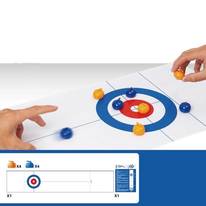 Casse-Tete PD38J Mini Table de curling pliable balle de curling jeu de ...