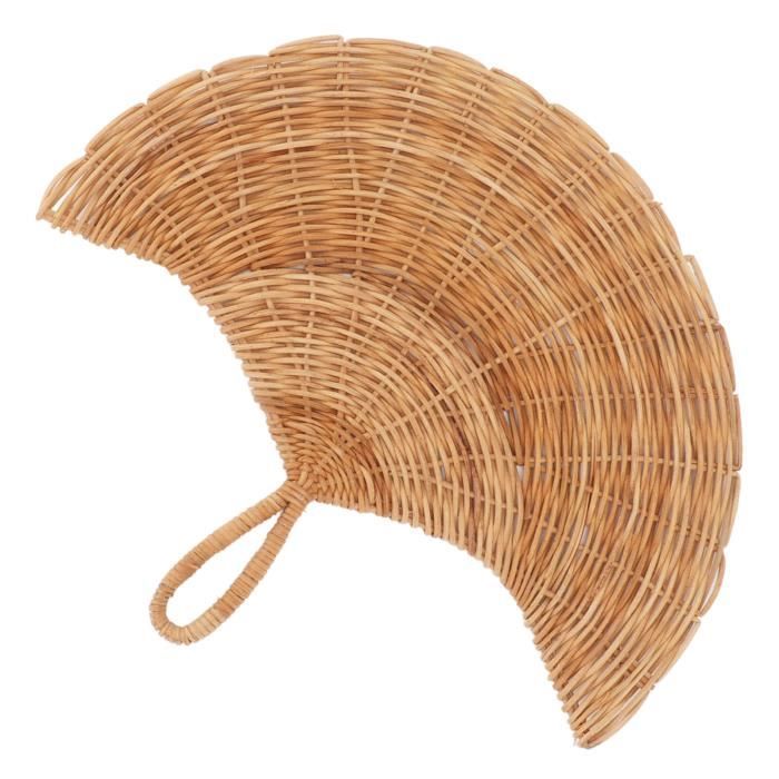 Décoration murale en éventail - DILWE - Rotin - 32x37 cm - Style ...