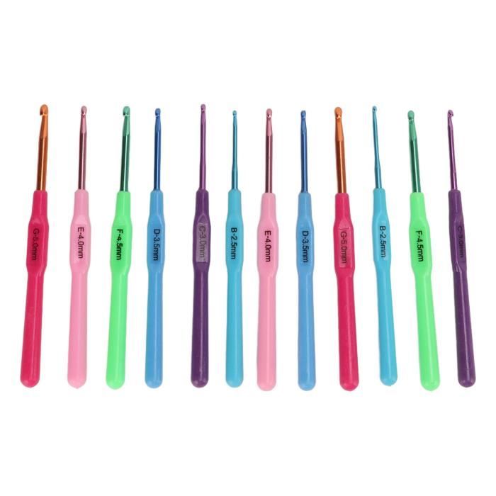 Crochets à tricoter - EJ.LIFE - 12 tailles - Ergonomique - Léger ...