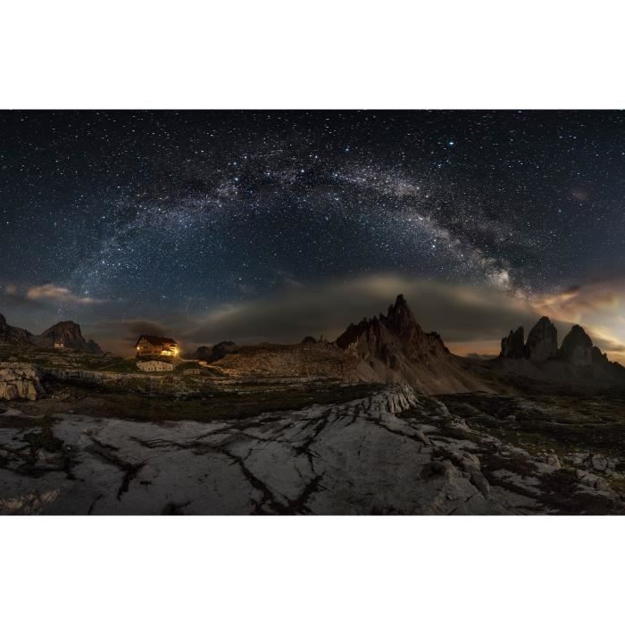 Papier Peint Photo INTISSÉ-MONTAGNE DE NUIT-(226973)-500x280cm-10-lés ...