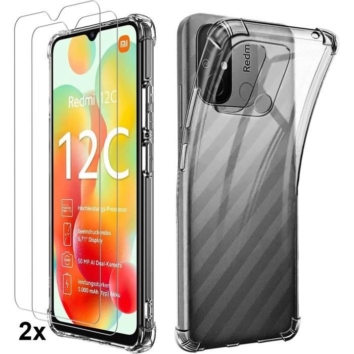 Coque - MASSILIA TECH - XIAOMI REDMI 12C - Silicone Transparent - 2 ...