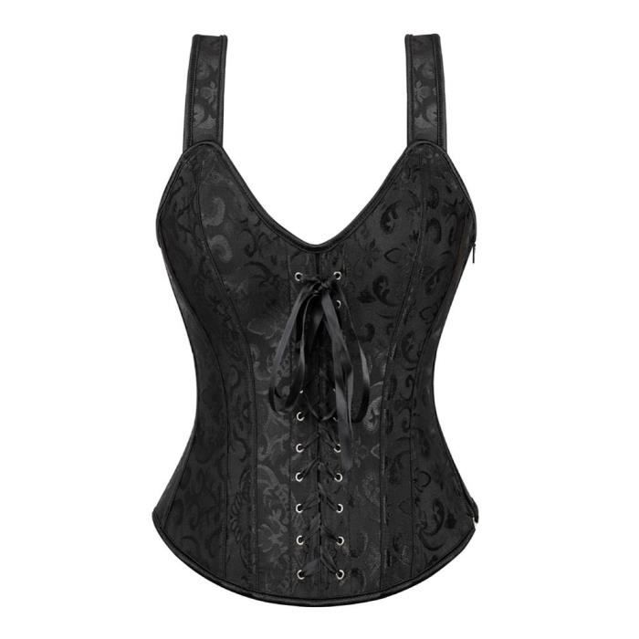 Corset Gothique Jacquard pour Femme - A5118 - Haut Push Up ...