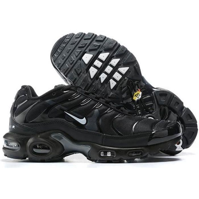 Nike tn Plus Homme Chaussures Entraînement de Sport Noir Argent noir ...