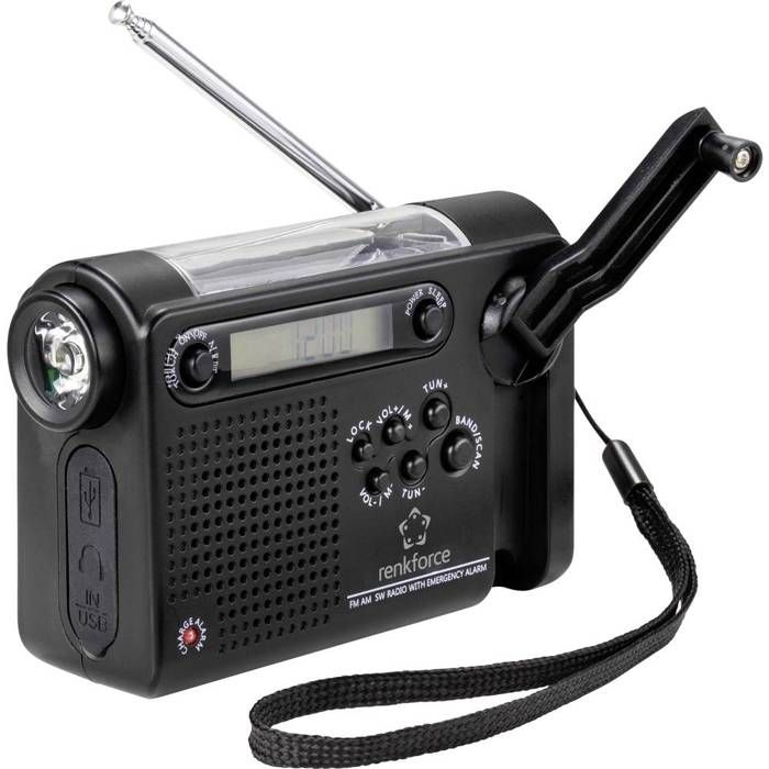 Radio portative Renkforce RF-CR-200 FM, AM, ondes courtes (OC) radio d ...