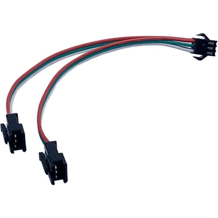 Connecteur Répartiteur Sm 3 Broches 1 Vers 2 3 4 Led Mâle Jst Mâle Femelle Câble Pour Bande Led ...