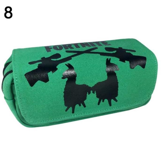 Étui à crayons Fortnite Battle Canvas Student Stylo Box Zipper Bag Kids ...