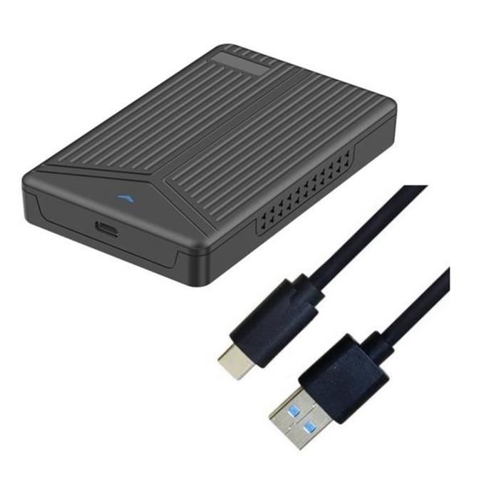 BoîTier de Disque Dur Mobile USB 3.1 2.5 Pouces SATA BoîTier de Disque ...