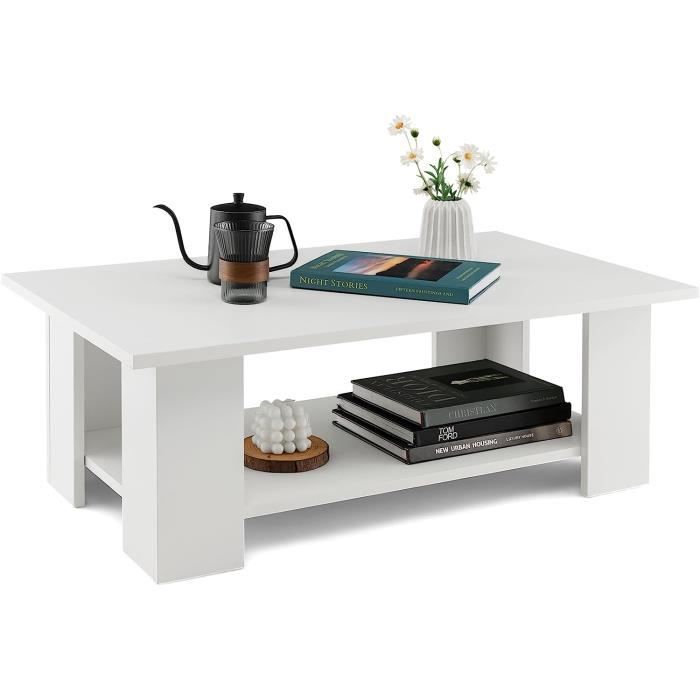 LIFEZEAL Table Basse Simple et Élégante avec Structure Solide, Table de ...