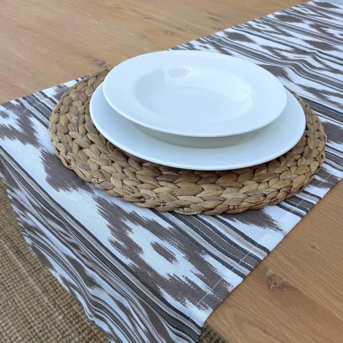 Chemin De Table En Tissu Pour Décoration De Table - Style Méditerranéen ...