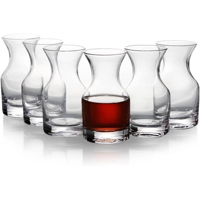 250Ml Petite Carafe Individuelle, Lot De 6, 12X6.6Cm Mini Carafe Pour ...