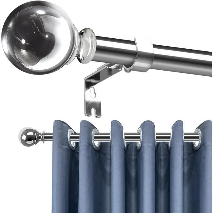 Tringle A Rideaux Extensible Barre Rideau Avec Supports Avec Embouts ...