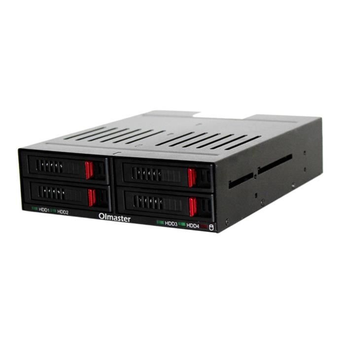 Support Mobile En Rack pour Disque Dur SATA 2,5 Pouces à 4 Baies pour ...