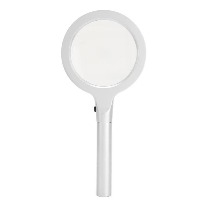 VGEBY Loupe à LED Loupe avec 12 lumières LED 5X 10X éclairée grande ...