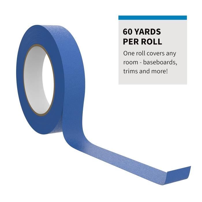 Scotch Peinture Bleu Polyvalent - Qualité Professionnelle Ruban Adhésif ...