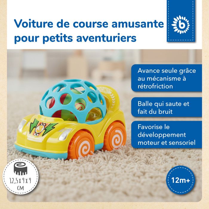 Bieco Jouet voiture bebe avec hochet | petite voiture enfant | voiture ...
