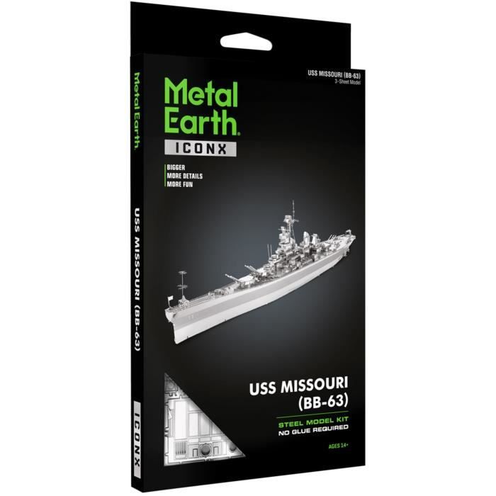 Metal Earth Modélisme Iconx USS Missouri - Cdiscount Jeux - Jouets