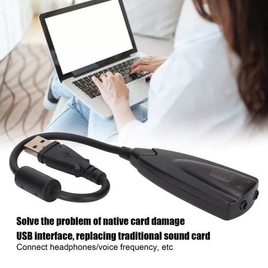 Carte son USB - DIOCHE - Virtual 7.1 Plus - Plug and Play - Compatible ...