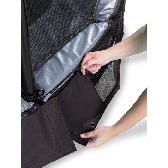 Trampoline enterré EXIT Elegant Premium 214x366cm avec filet de ...