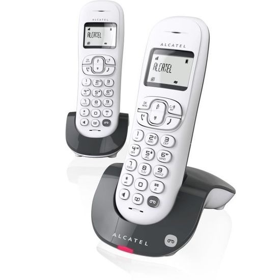 ALCATEL - C250 VOICE DUO - téléphone mains libres - gris - Cdiscount ...