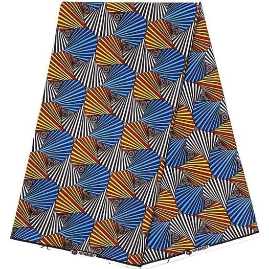 Véritable WAX tissu pagne Africain collection HITARGET coupon 6 Yards ...